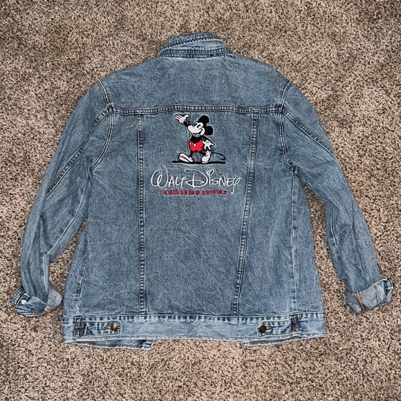 Disney | Jackets & Coats | Rare Walt Disney Animation Studios Jean ...